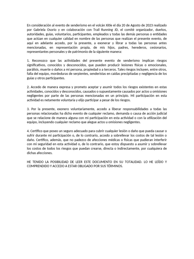 Carta de Exonerar | PDF