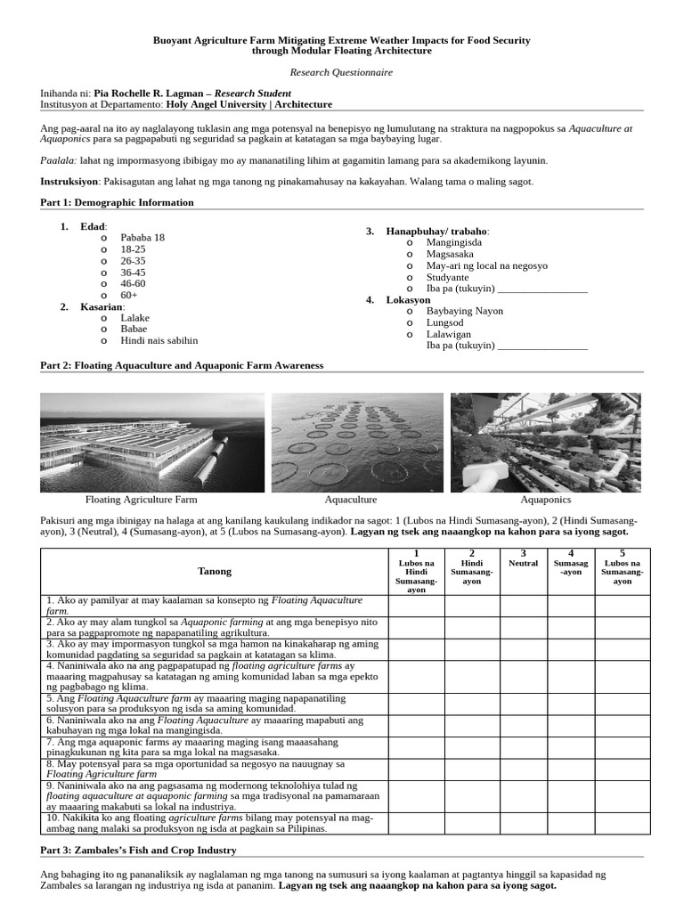 Survey Tagalog | PDF