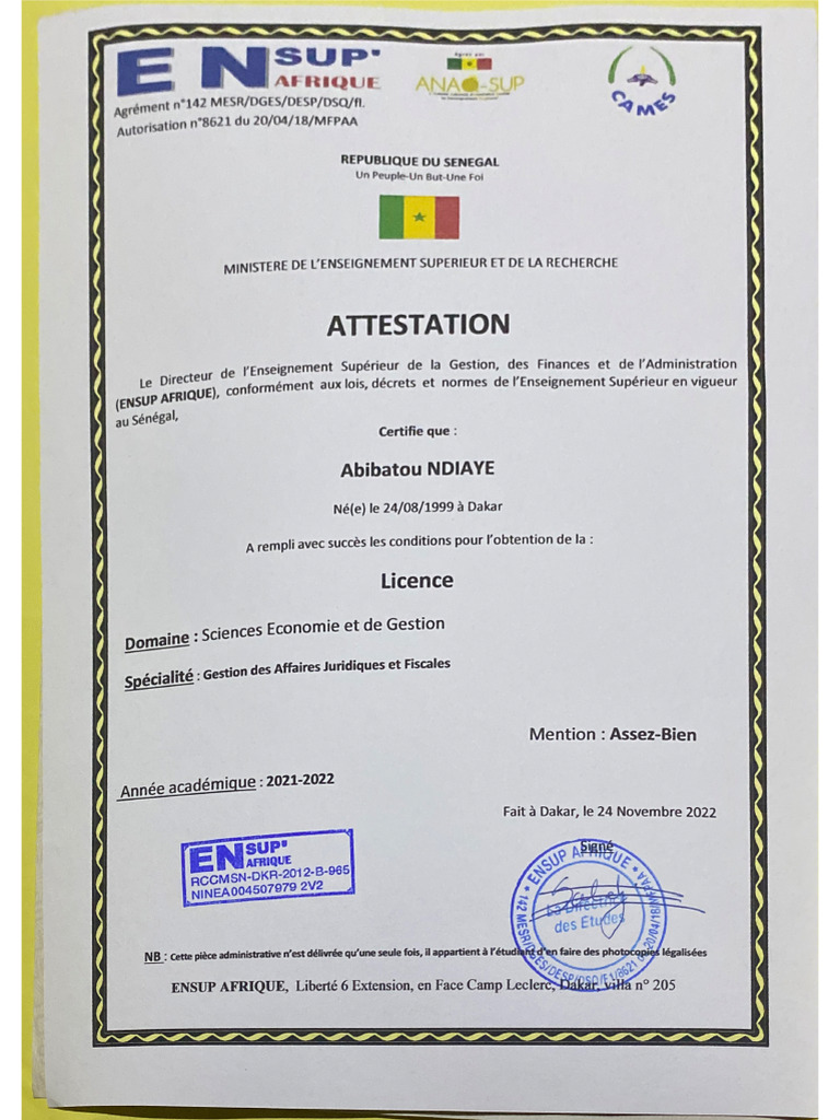 Attestation | PDF