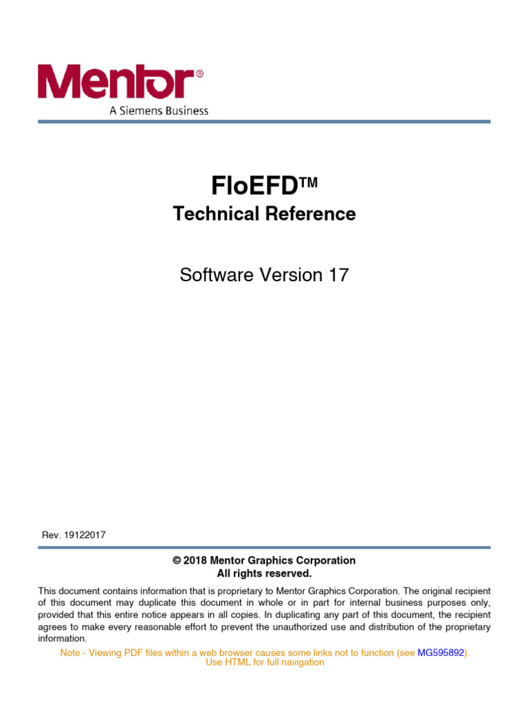 Technical Reference V17 | PDF