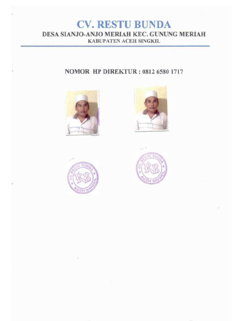 CV Restu Bunda PDF | PDF