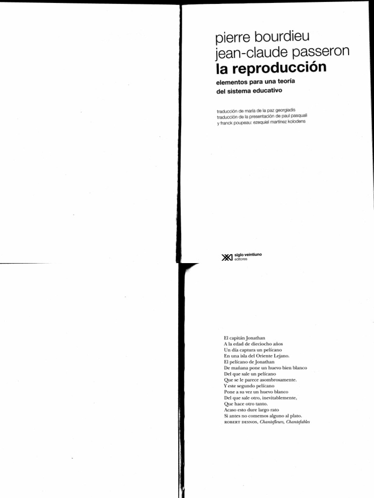Bourdieu y Passeron La reproducción selección | PDF