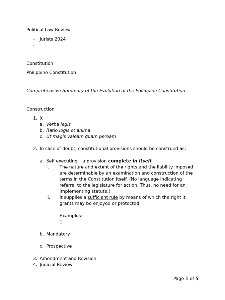 Political Law Review | PDF