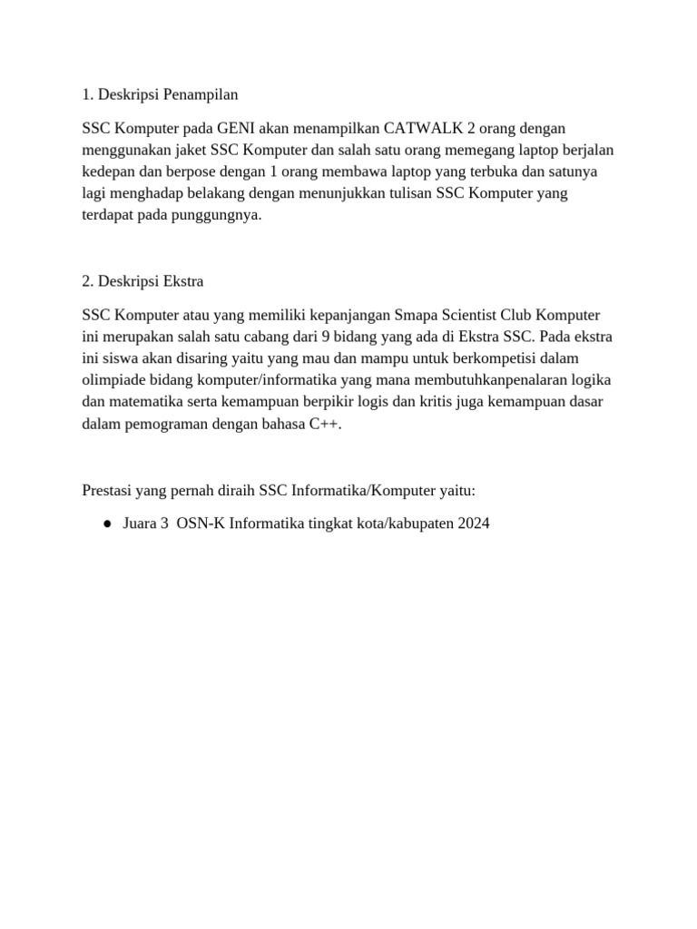 Konsep SSC Komputer - Informatika | PDF