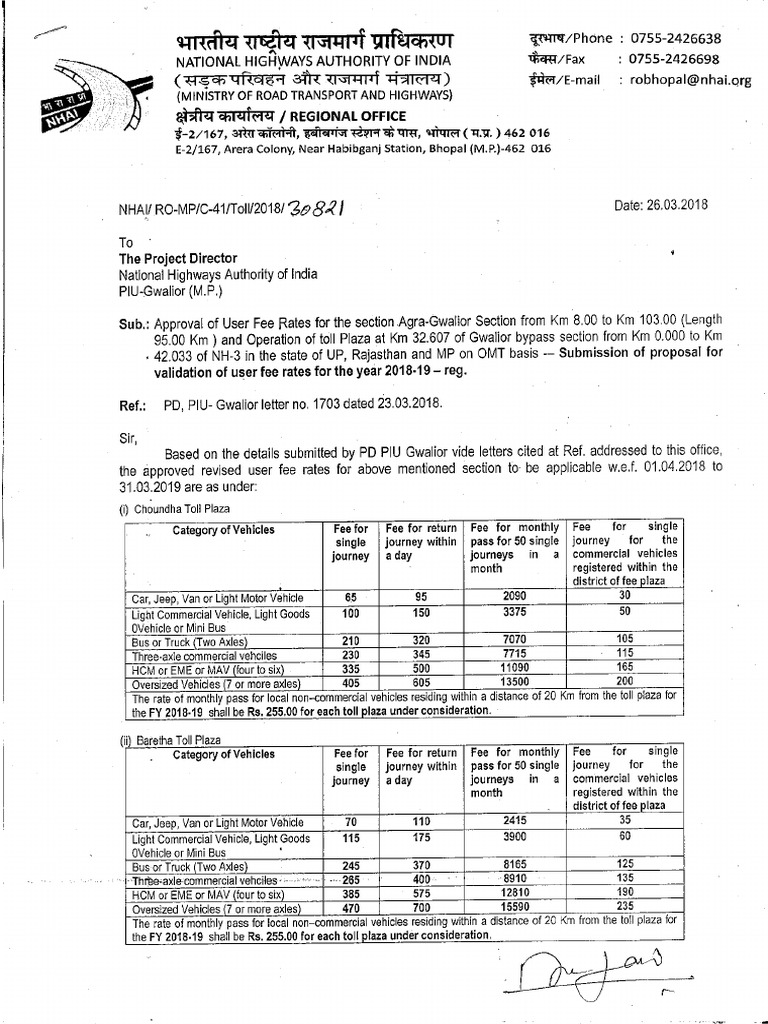 Agra-Gwalior (OMT) | PDF