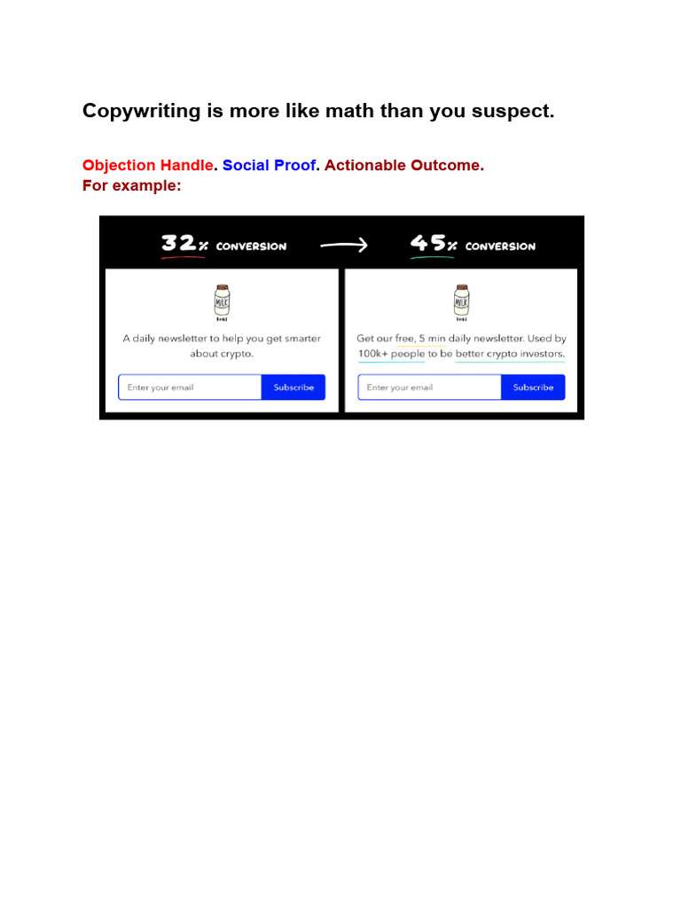 Copy Writing Cheat Sheet | PDF