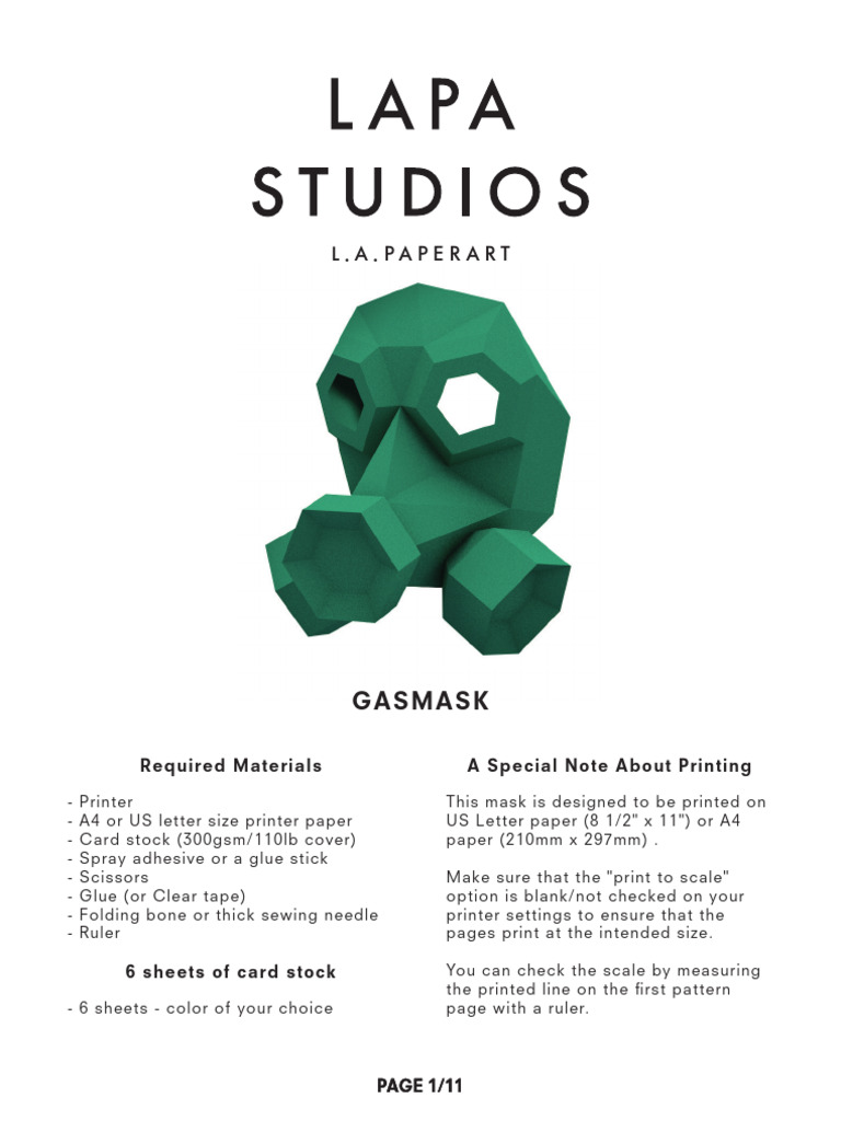Gasmask en | PDF