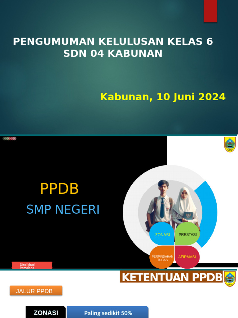 Sosialisasi PPDB SD SDMP 2024 | PDF