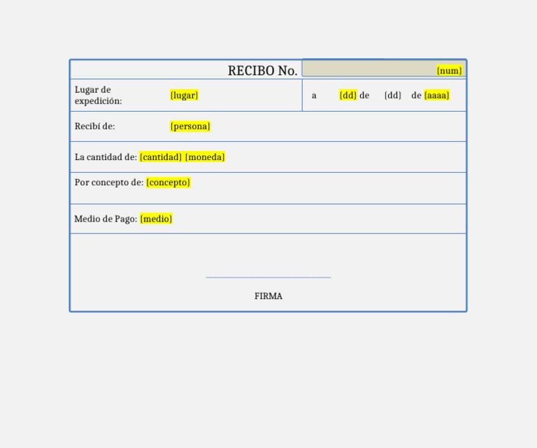 Recibo de Pago Simple | PDF