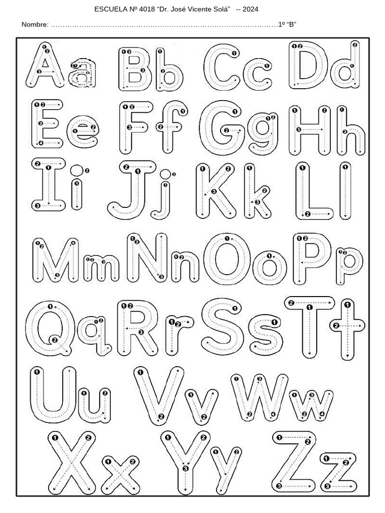 Abc Minusculas Trazos | PDF