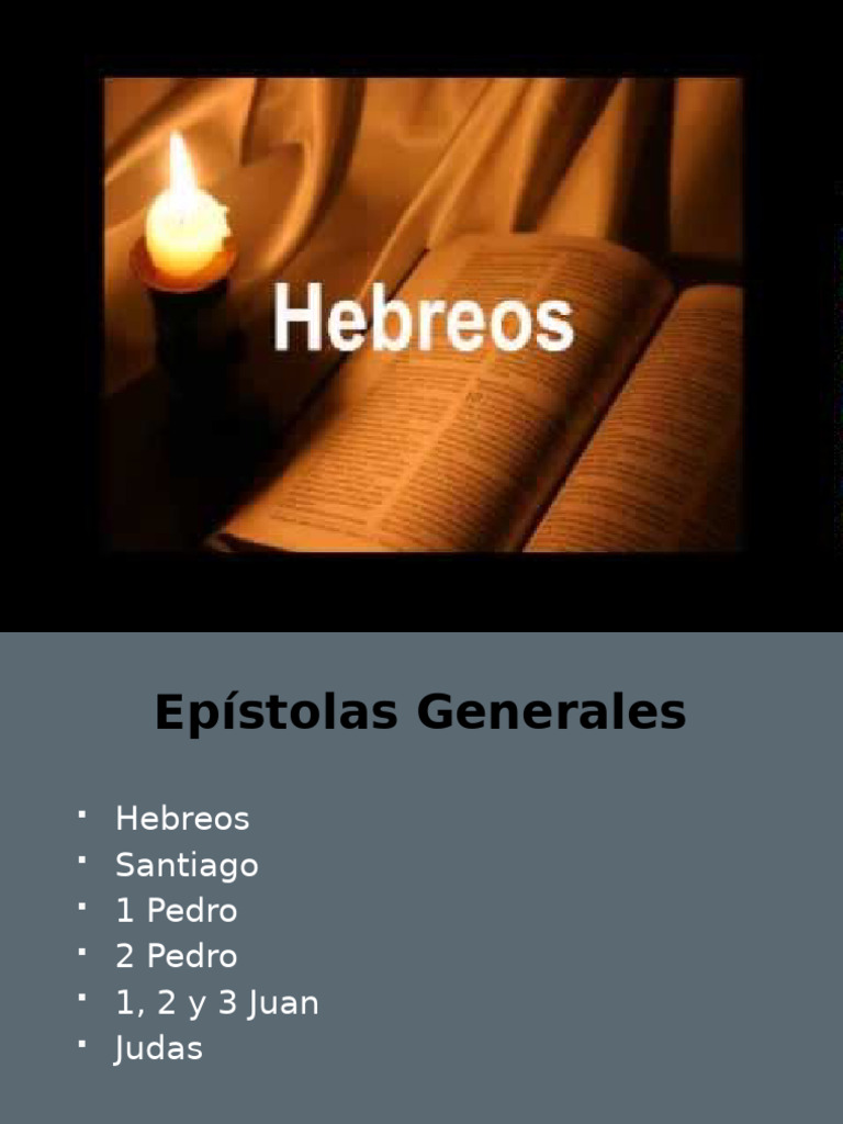 Epístolas Generales-Hebreos 2 | PDF
