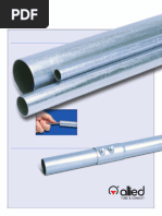 EMT Conduit and Fittings Data Sheet | PDF | Electricity | Electrical ...