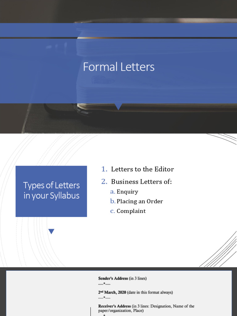 Formal Letters | PDF