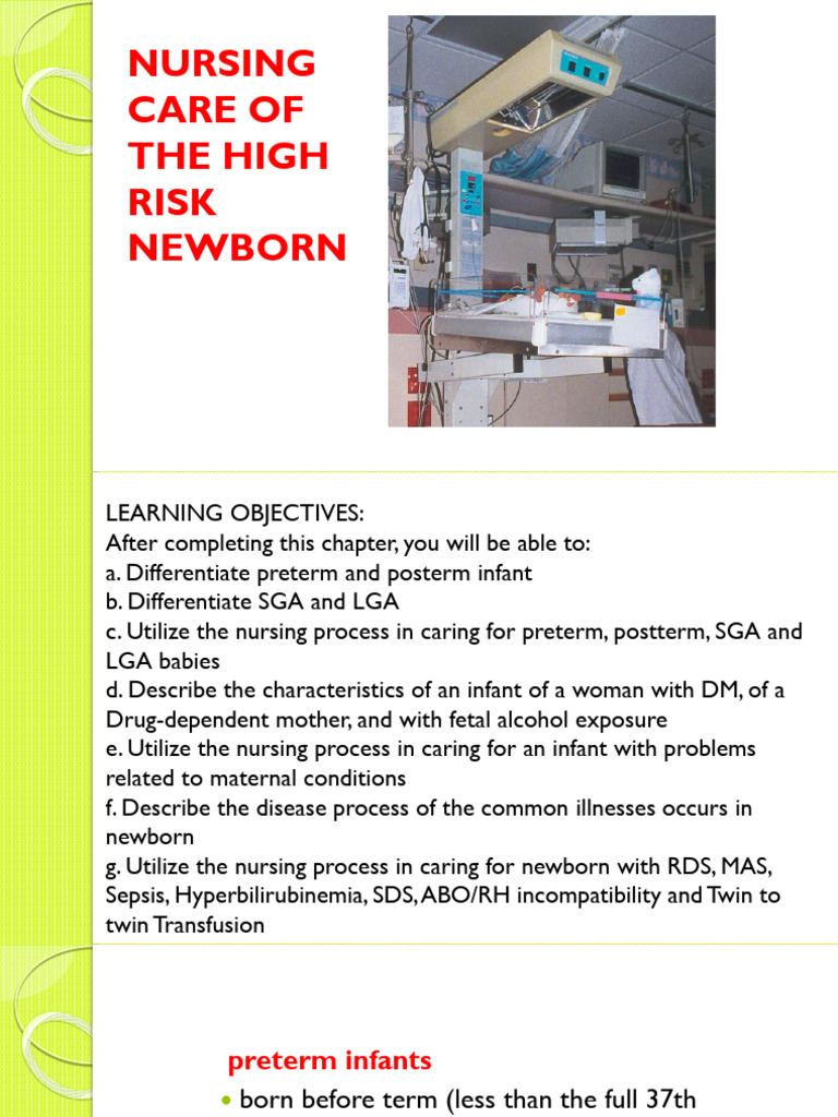 10 Nursing Care of High Risk NB | PDF | Clinical Medicine | Medical ...