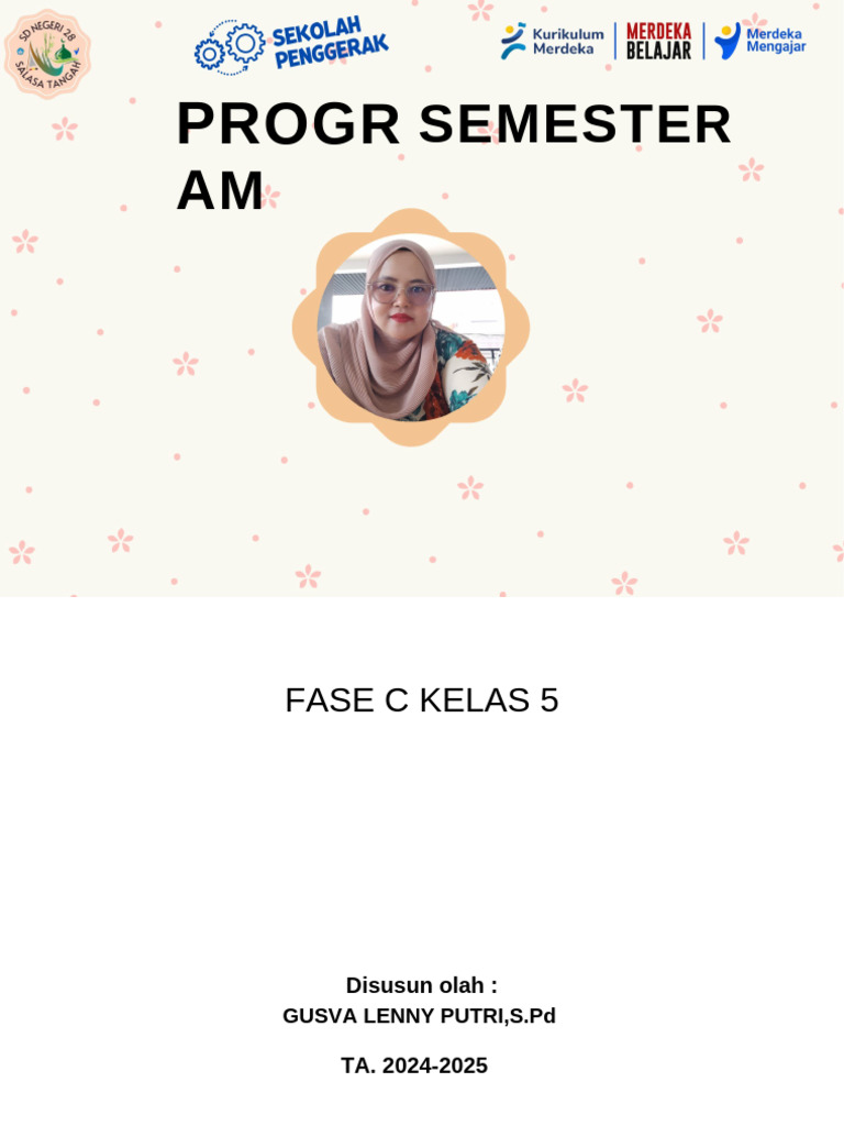 Prosem Kelas 5 TP.2024-2025 | PDF