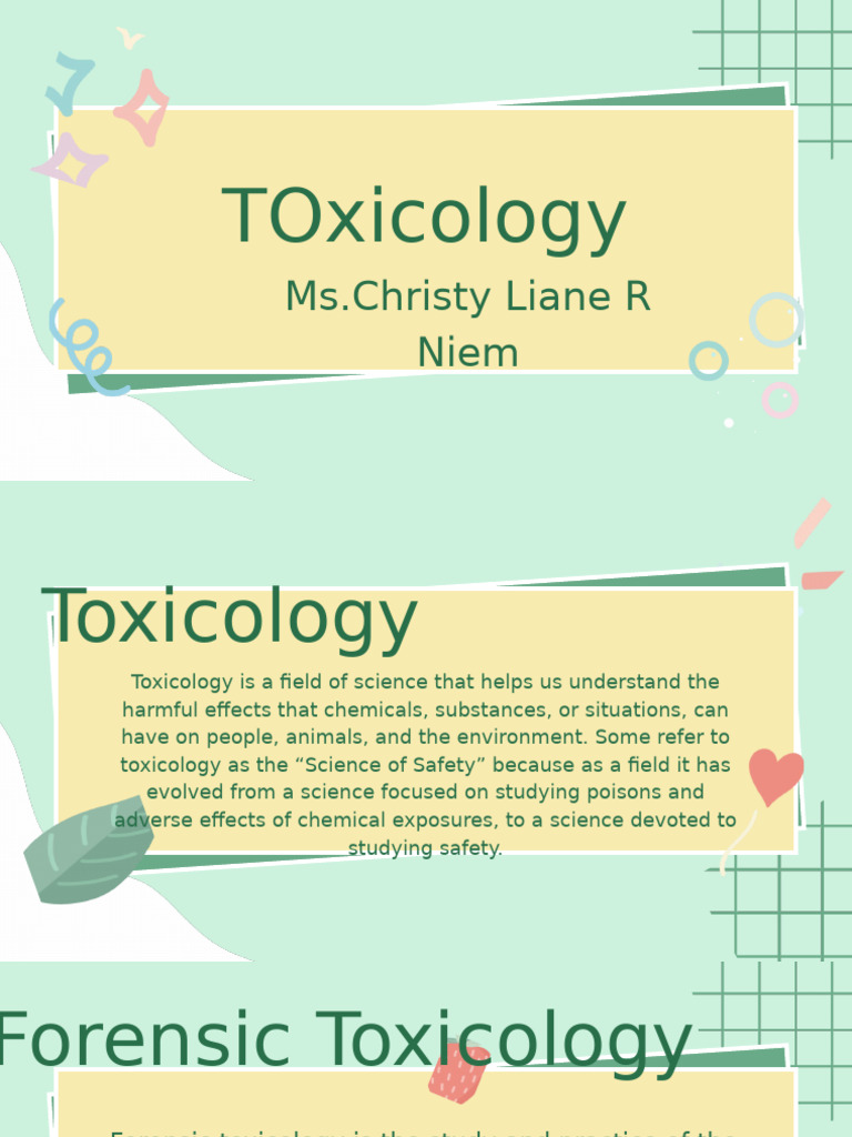 Toxicology Module 9 and 10 | PDF | Toxicology | Poison