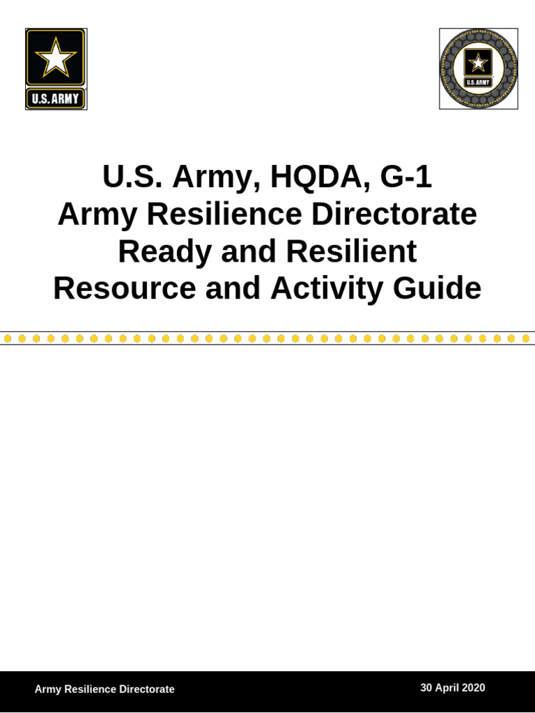 Us Army Hqda Guia de Recursos y Actividades | PDF | Physical Fitness ...