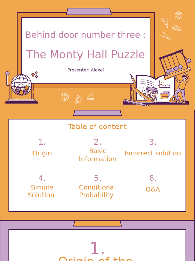 Behind Door Number Three - The Monty Hall Puzzle | PDF