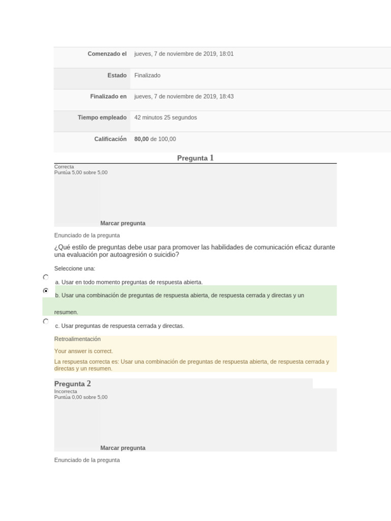 Exmen Final Suicidio Oms | PDF