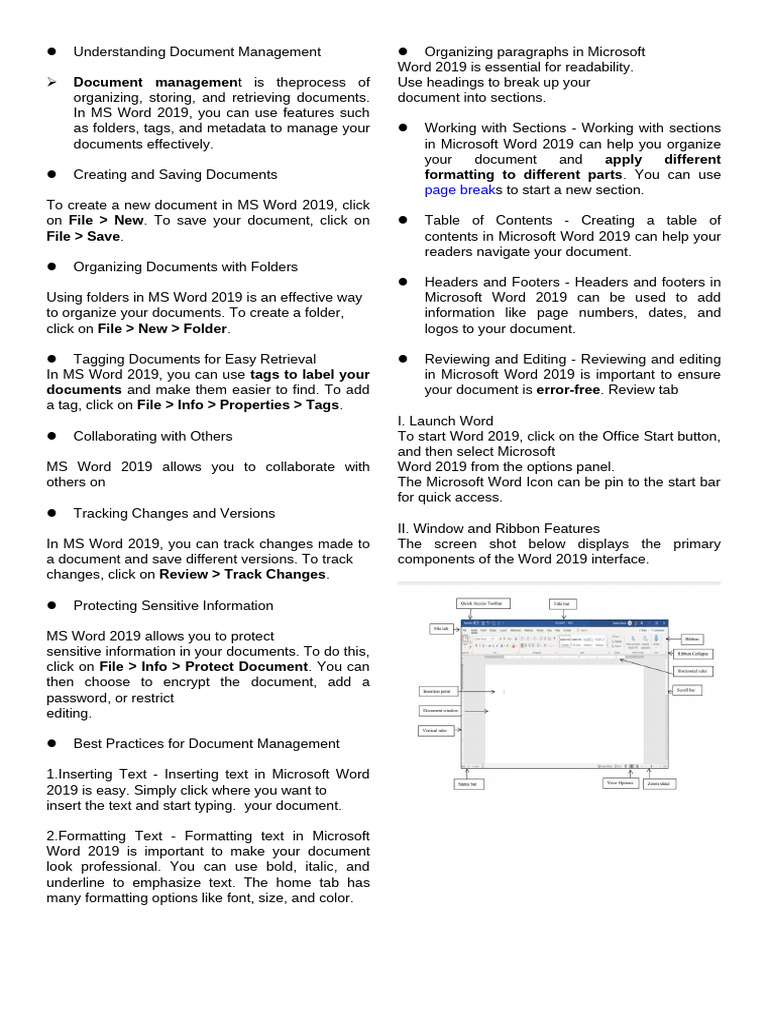 Document Managemen: Page Break | PDF