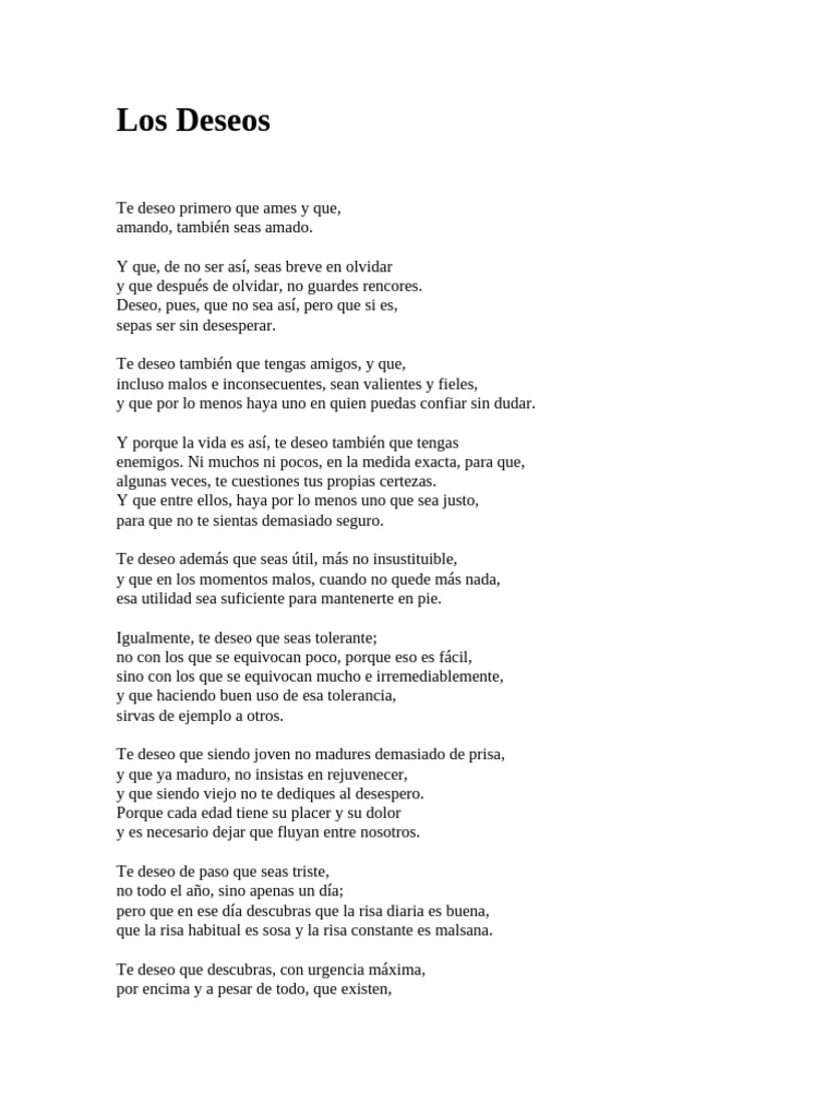 Los Deseos | PDF