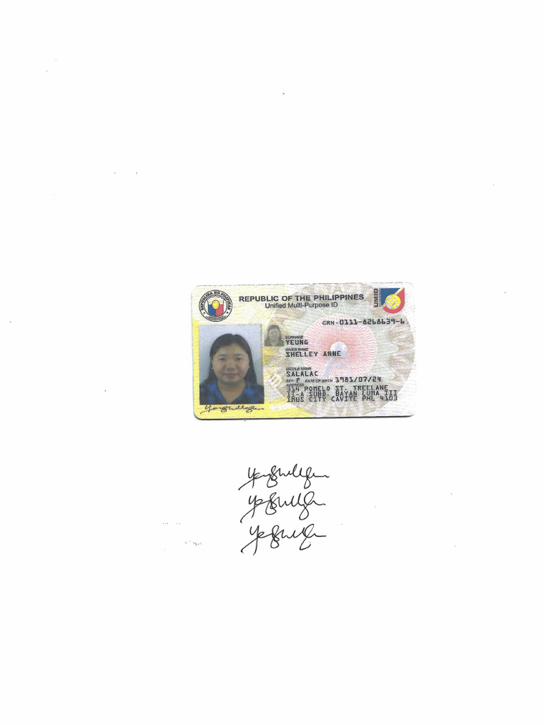 UMID With Signatures | PDF