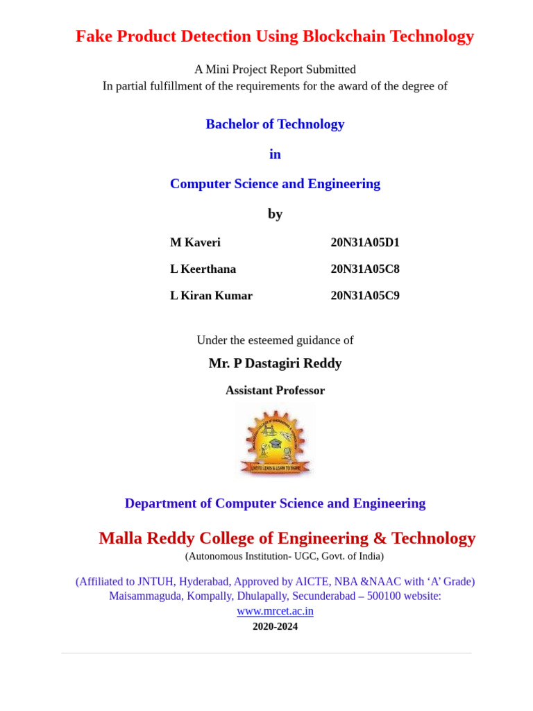FPD Mini Project | PDF