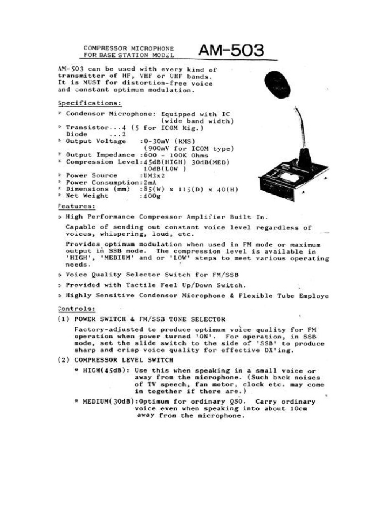 ADONISam 503 G | PDF
