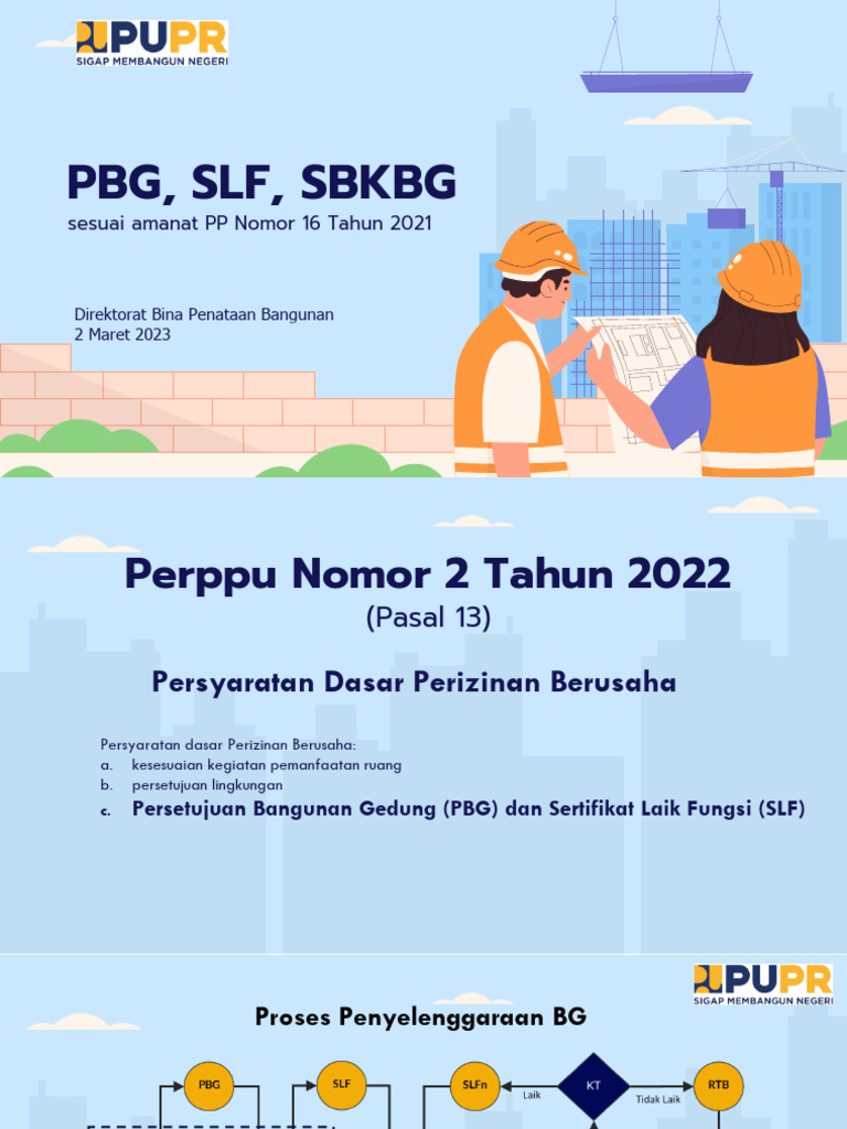02032023-Regulasi PBG Dan SLF Rev | PDF