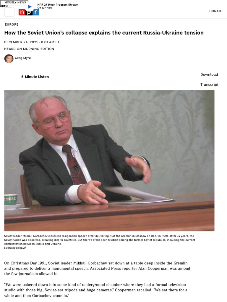 How The Soviet Union's Collapse Explains The Curre | PDF