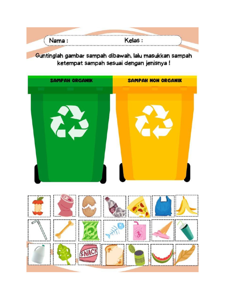 LKPD Pengelompokan Sampah | PDF