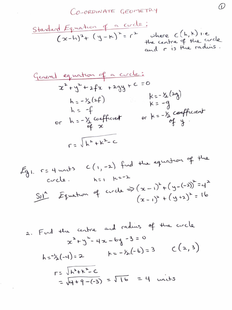 Coordinate Geometry | PDF