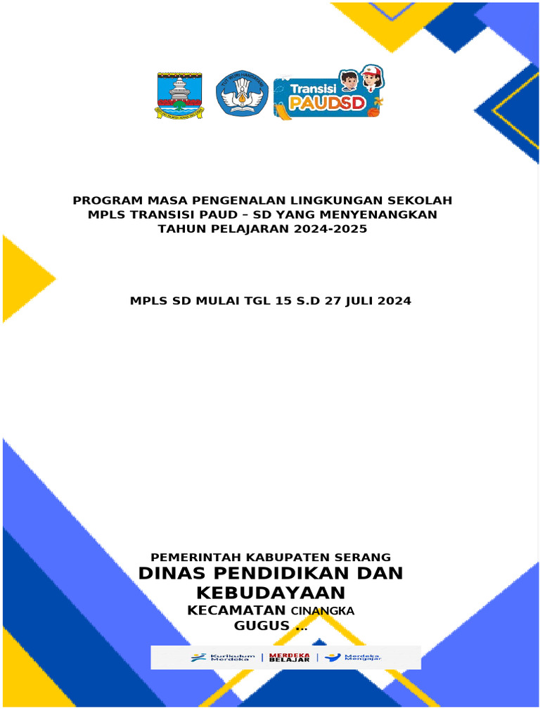 Program MPLS 2024-2025 Gugus Cinangka | PDF