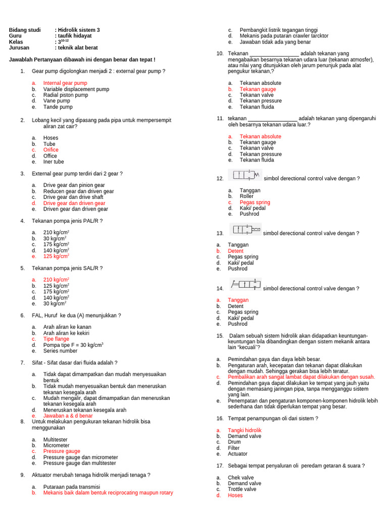 Hidrolik Sistem 3-KLS 3 - 10-12 | PDF