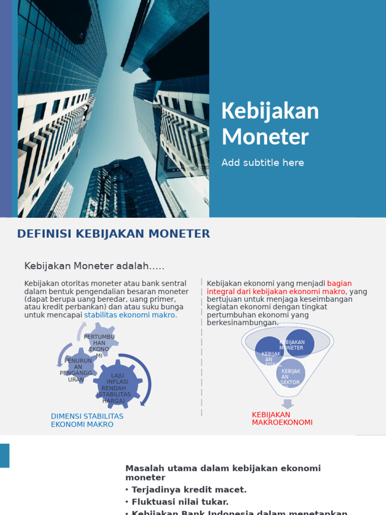 Kebijakan Moneter | PDF