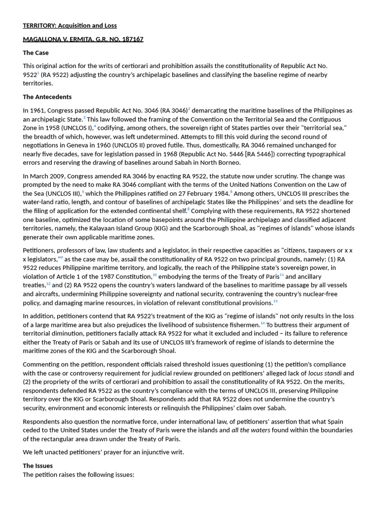 Magallona vs. Ermita | PDF
