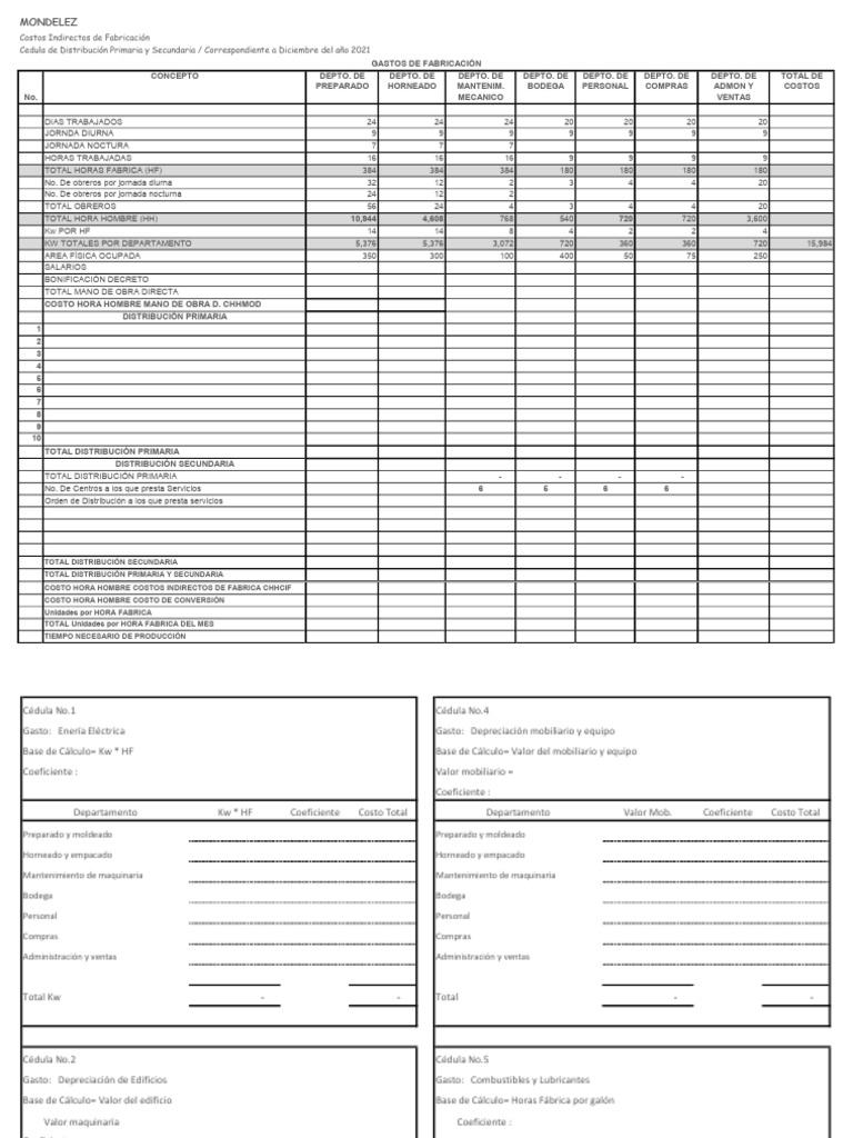 FORMATOS 2do - PARCIAL EXTRAORD COSTOS - IA | PDF