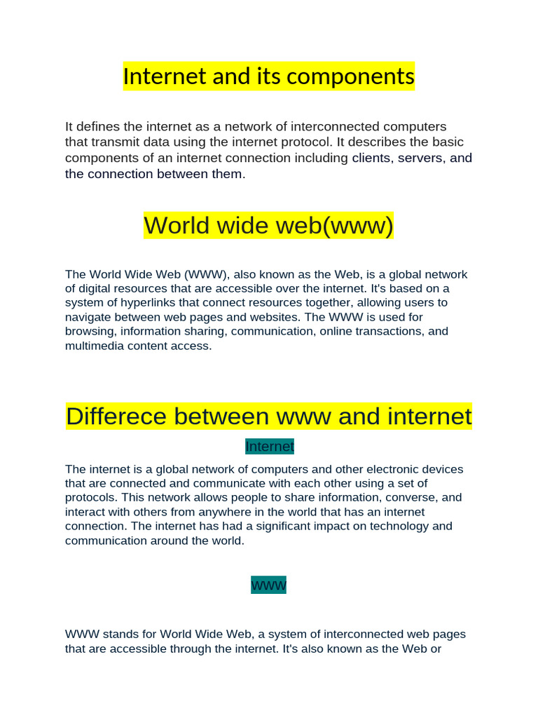 Internet Basics | PDF