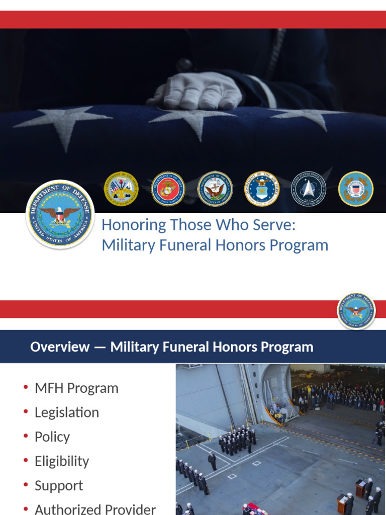 Military Funeral Honors Program Guide | PDF | Bill (Law) | Government