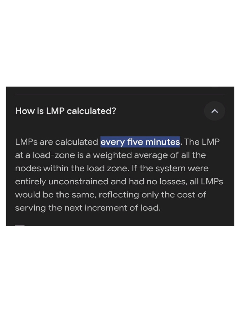 LMP Calculator | PDF