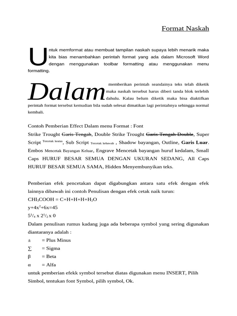 Format Naskah | PDF