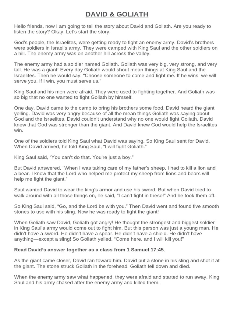 David & Goliath | PDF