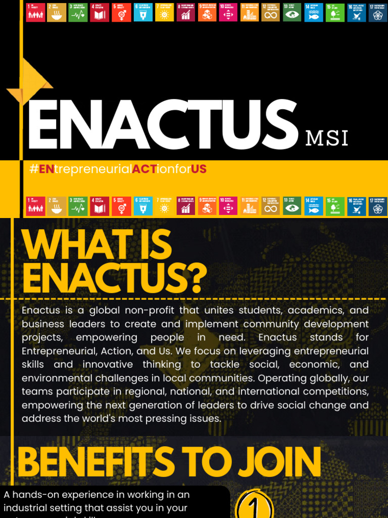 ENACTUS Orientation | PDF