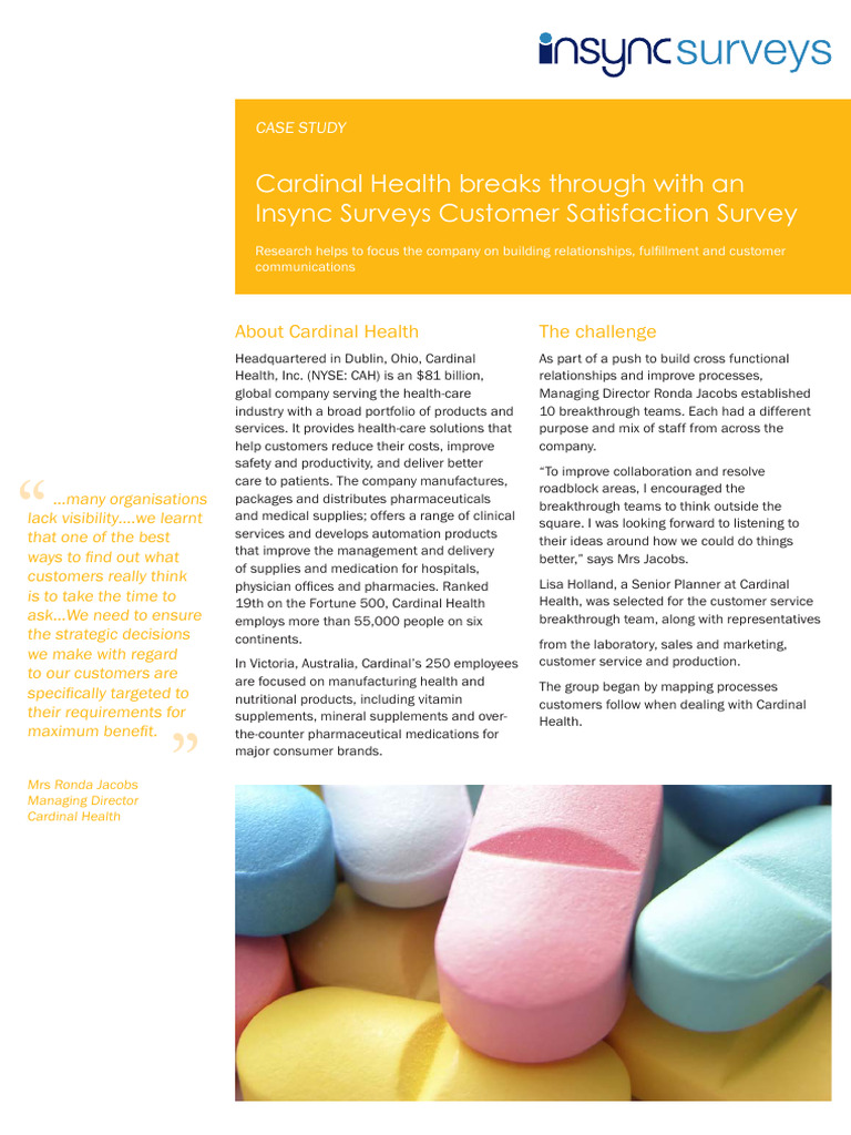 Cardinal Health Css Case Study | PDF