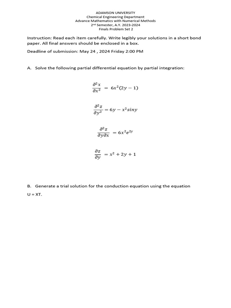 Problem Set 2 - Finals | PDF