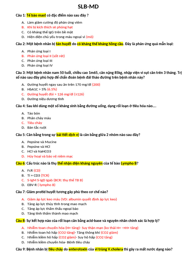 SLB MD | PDF | Cell Biology | Science & Mathematics
