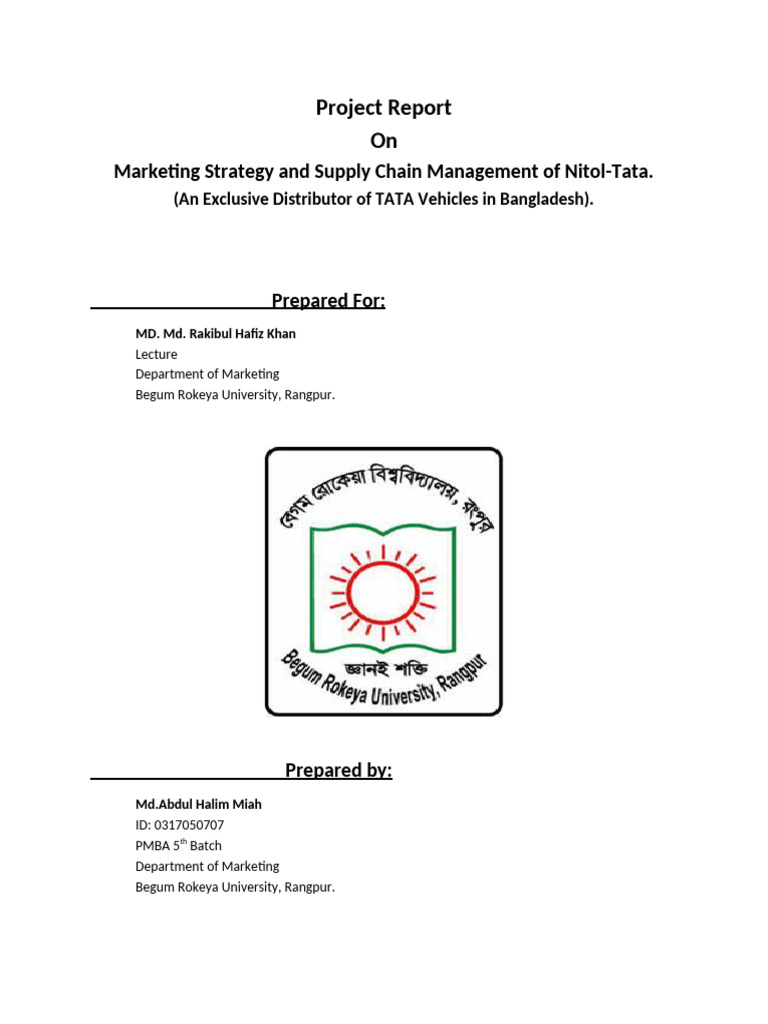 Abdul Halim Project Paper | PDF