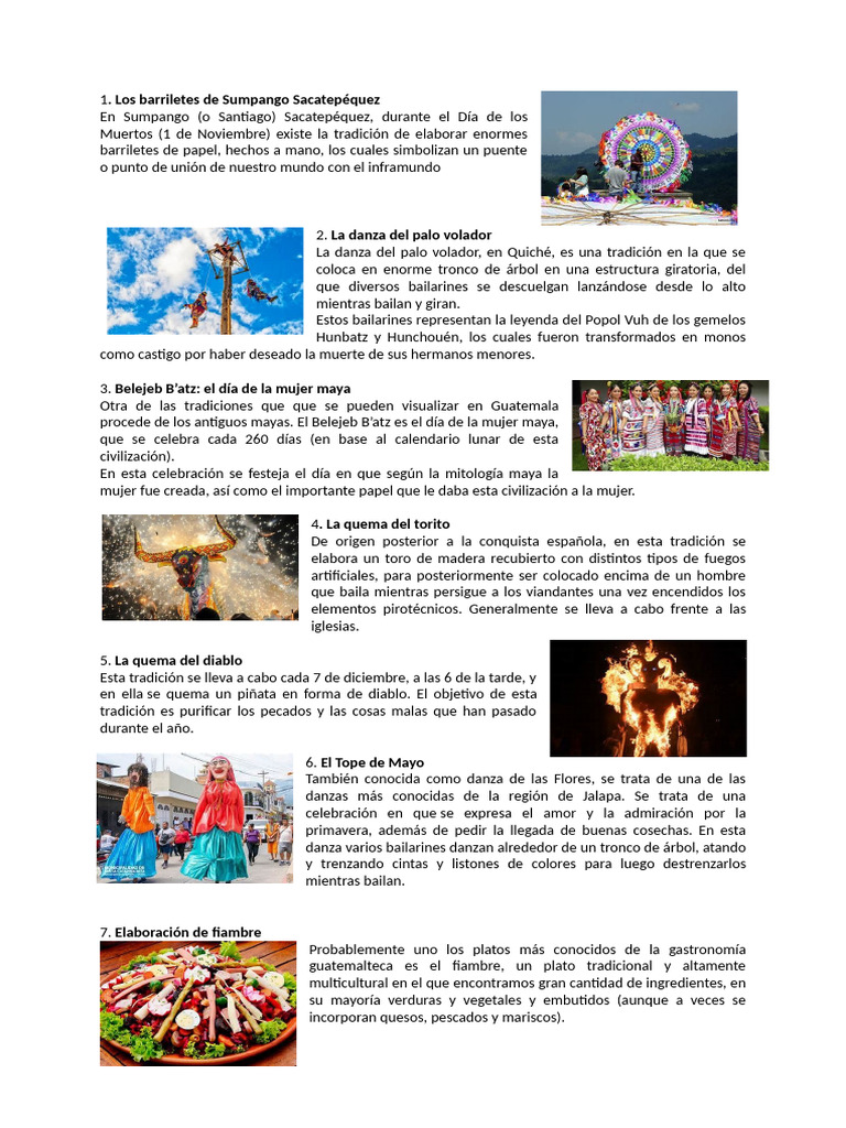 Costumbres y Tradiciones | PDF