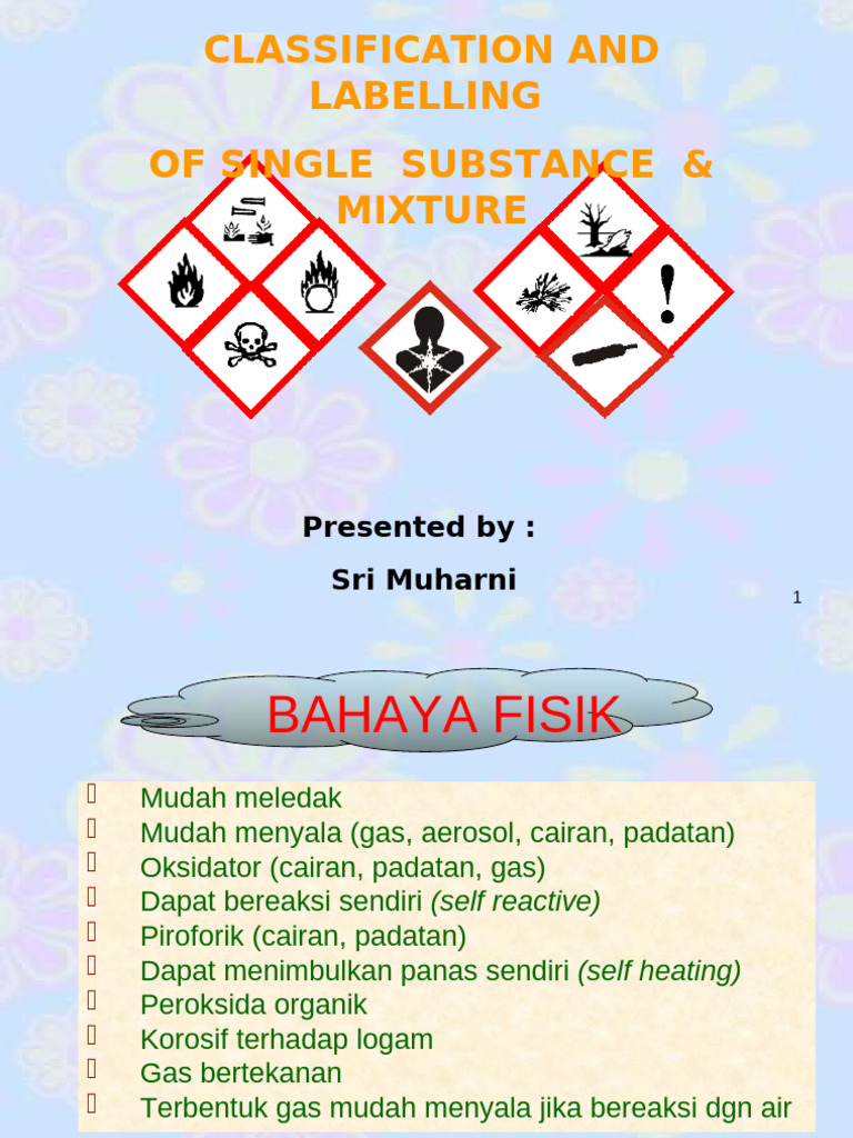 Classification And Labelling Of Mixture Pdf