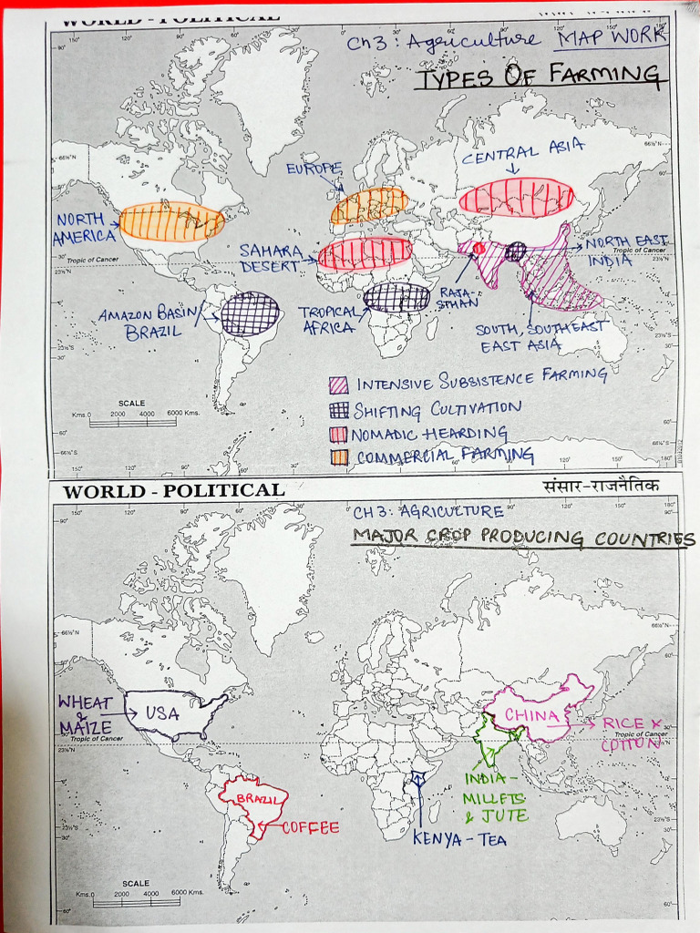 Class 8 Map Work | PDF